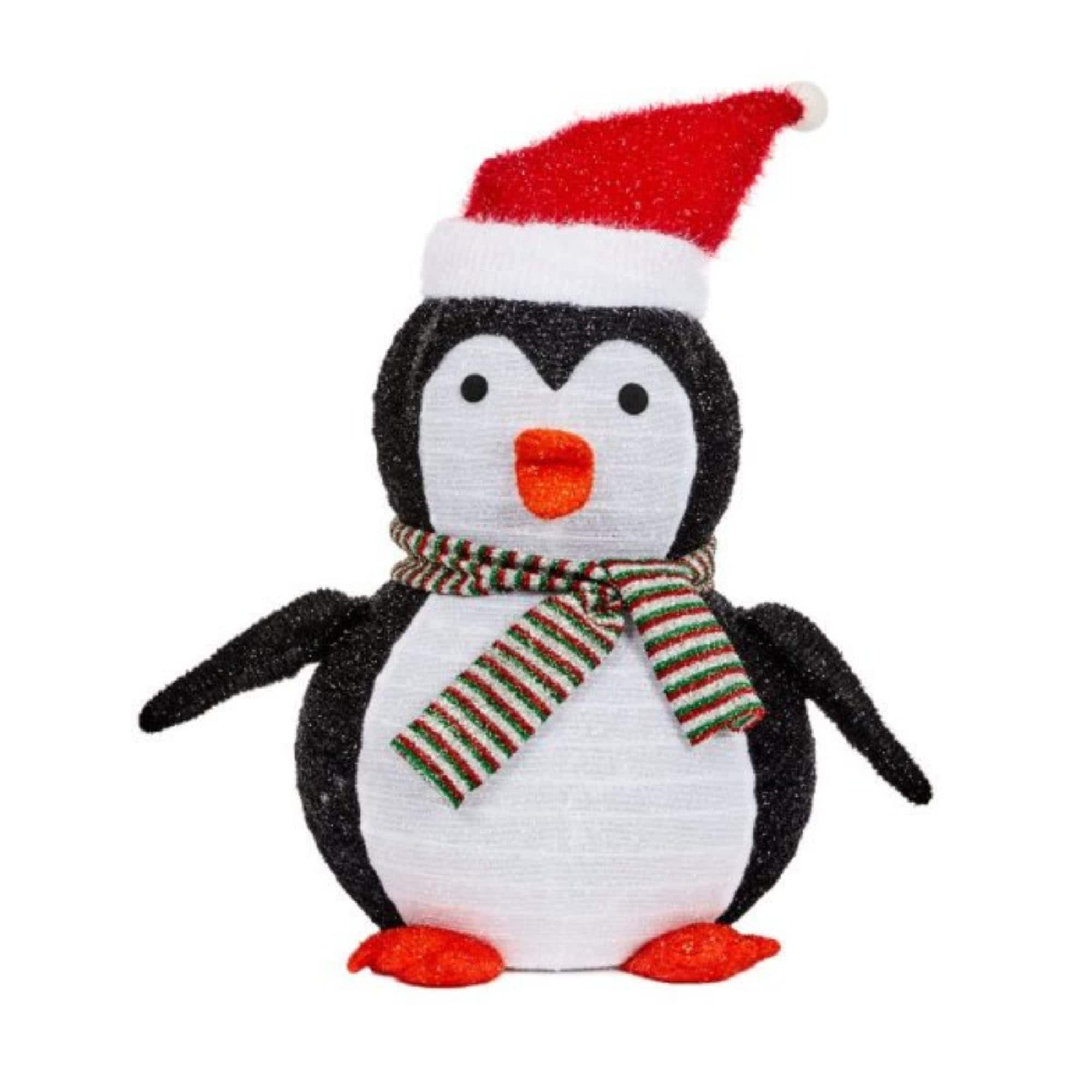 72cm Battery Operated Light up Pop up Christmas Penguin with Cool White ...