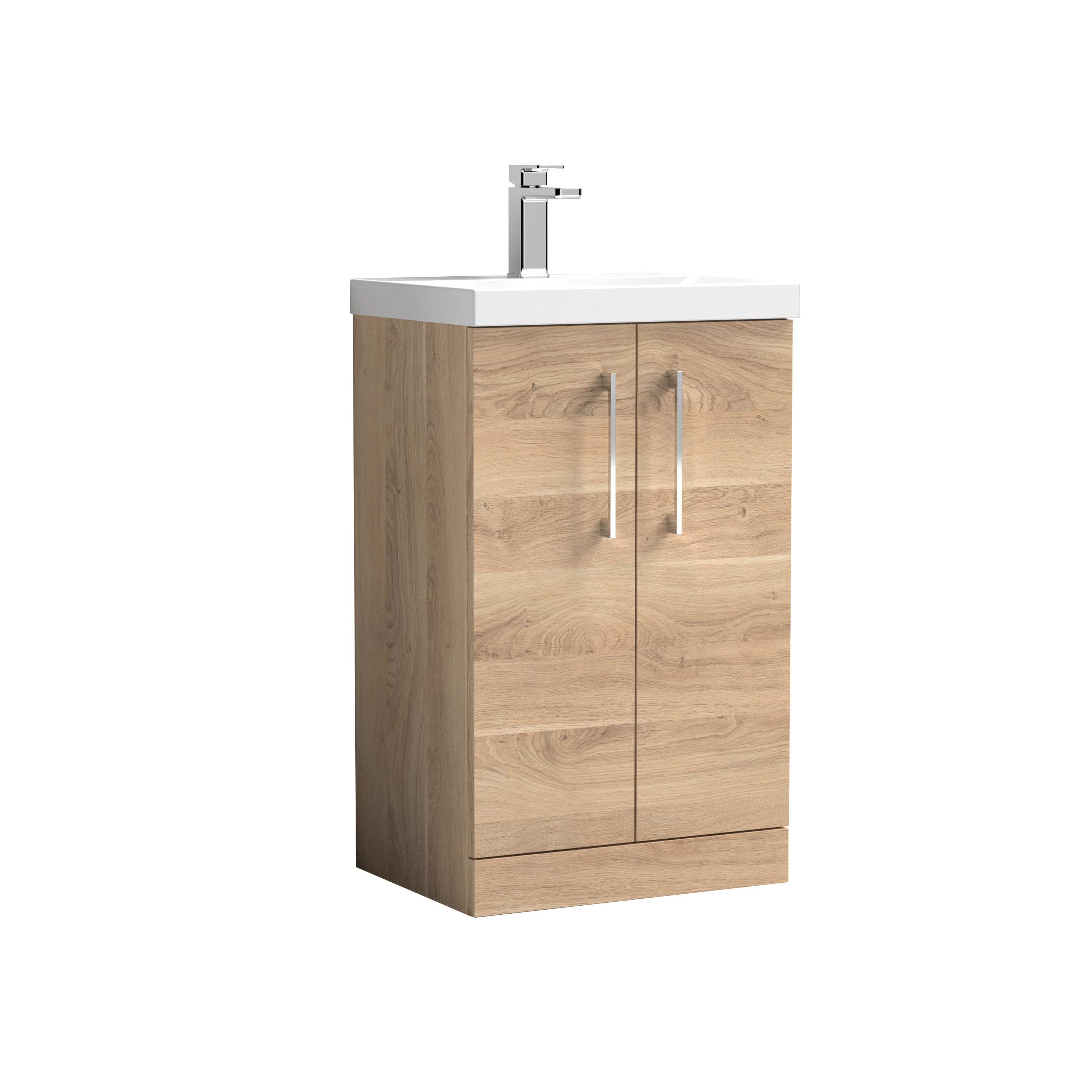Balterley Contemporary Bathroom Floor Standing 2-Door Vanity & Basin ...