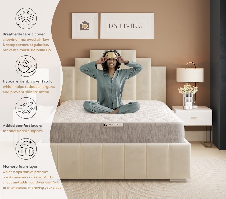 Endure Spring Mattress with Comfort Layers - Essentials by DS Living ...