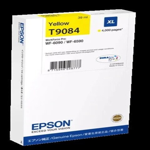 Epson Yellow Ink Cartridge 39ml - C13T90844N N/A - Tesco Groceries