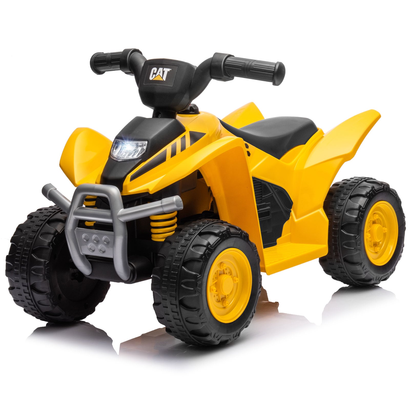 COSTWAY Licensed Kids Ride on ATV 6V Battery Powered Yellow - Tesco ...
