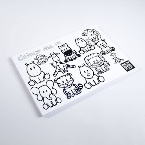 Zoo Animals Themed A4 Colouring sheet - Tesco Groceries