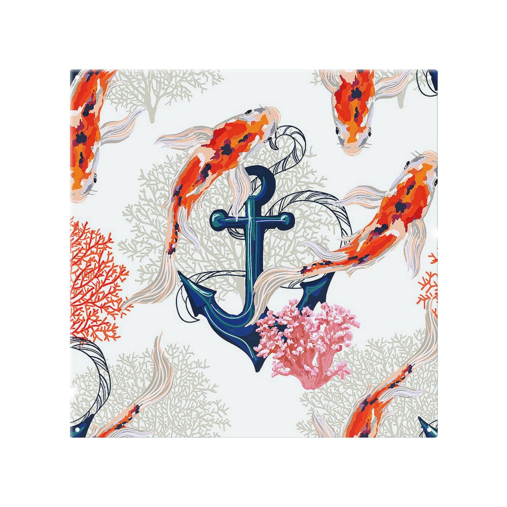 Anchor & Fish Splash Back | White - Tesco Groceries