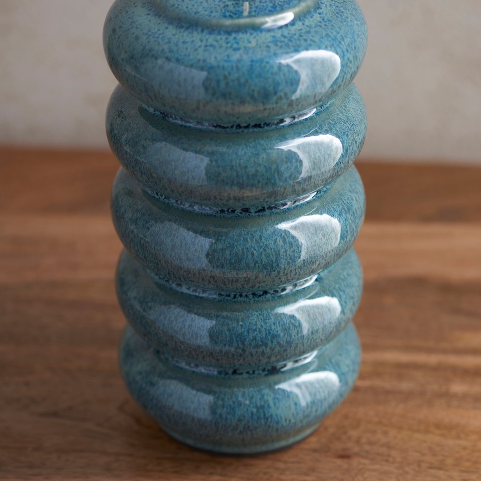 Elegant 2 Pack Ceramic Table Lamp Bases with Ocean Spray Glaze and ...