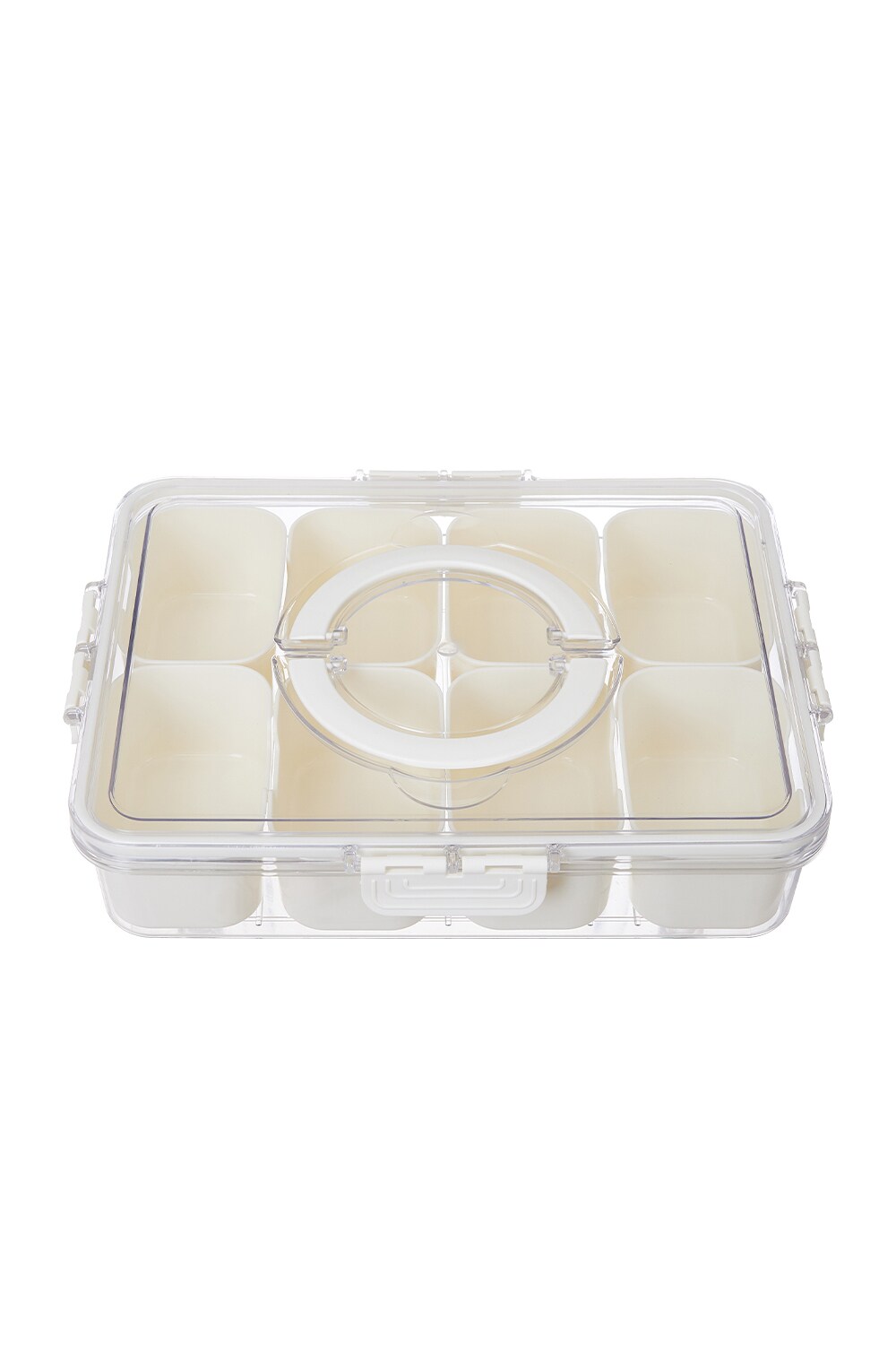 Living and Home Food Storage Container with 8 Compartments for Fridge ...