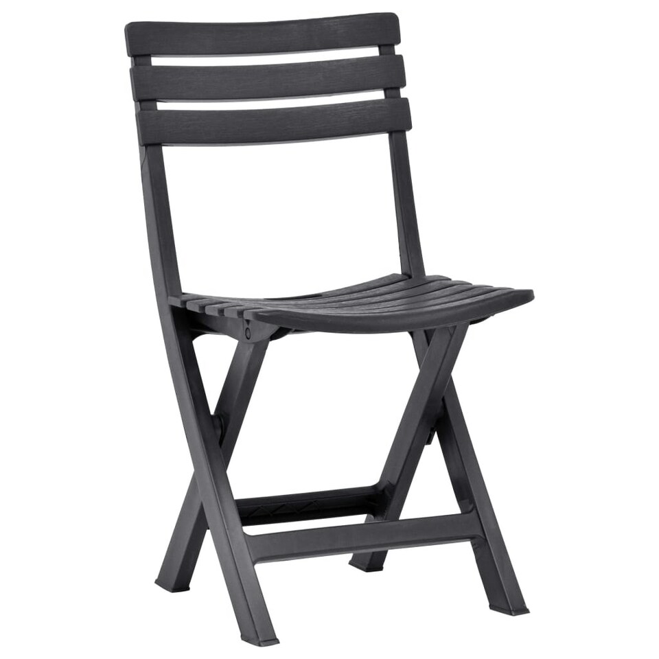 Folding Garden Chairs 2 pcs Plastic Anthracite Tesco Groceries