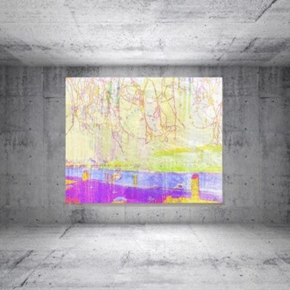 Eye View tree (Canvas Print) 44" x 30" - Tesco Groceries