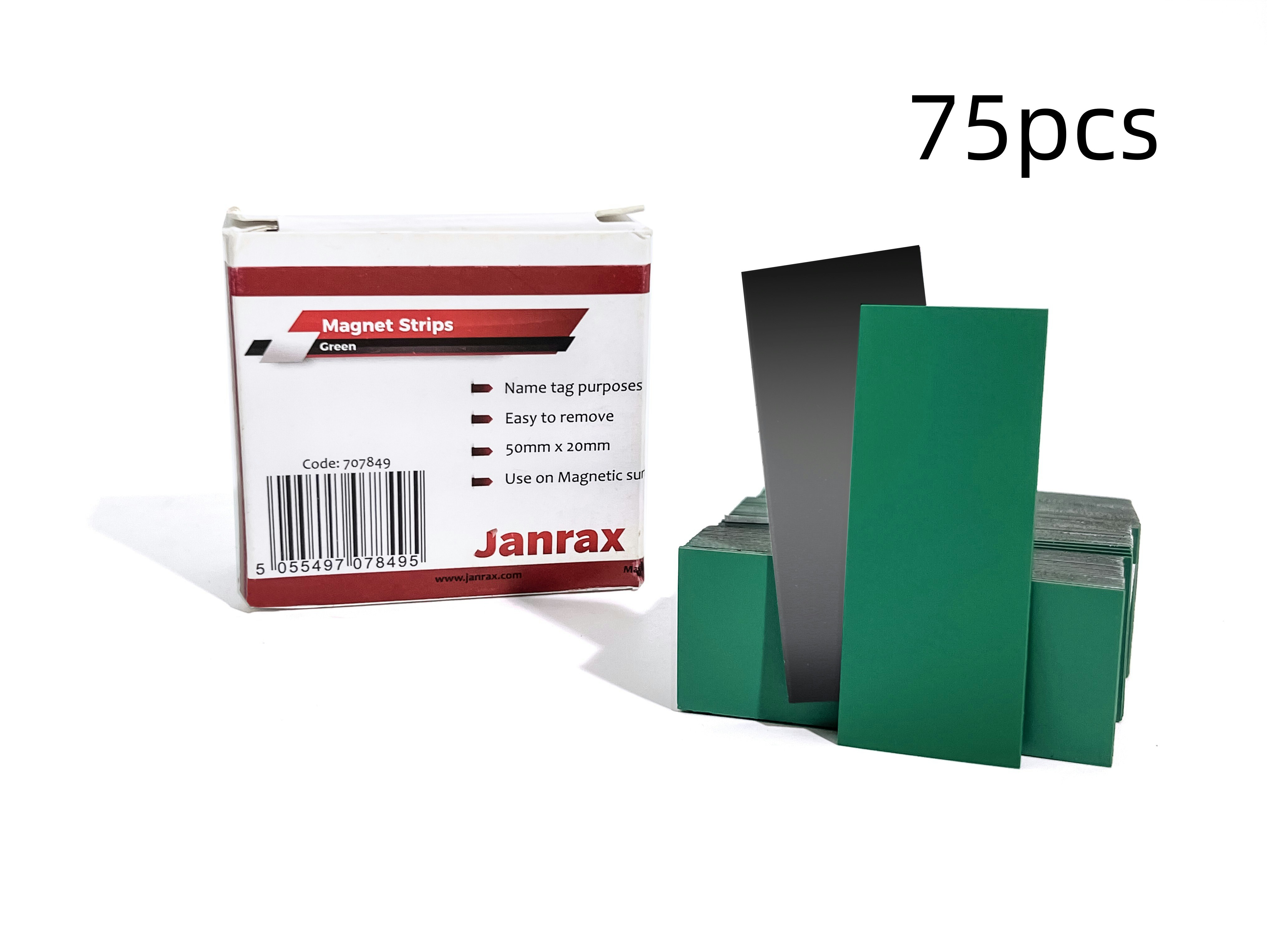 Pack of 75 Green Magnetic Strip Name Tag Labels - Tesco Groceries