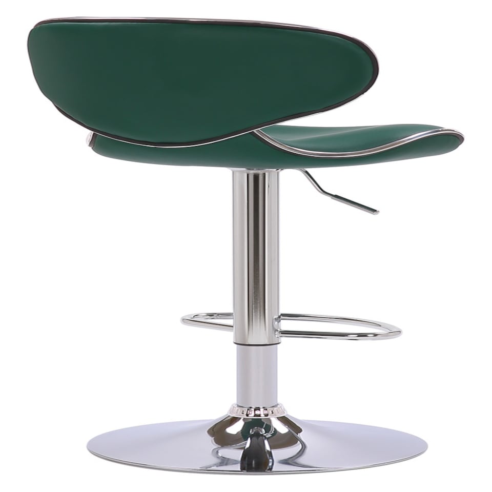 Carcaso Kitchen Bar Stools Pair Sage Green, Adjustable Swivel Gas Lift ...