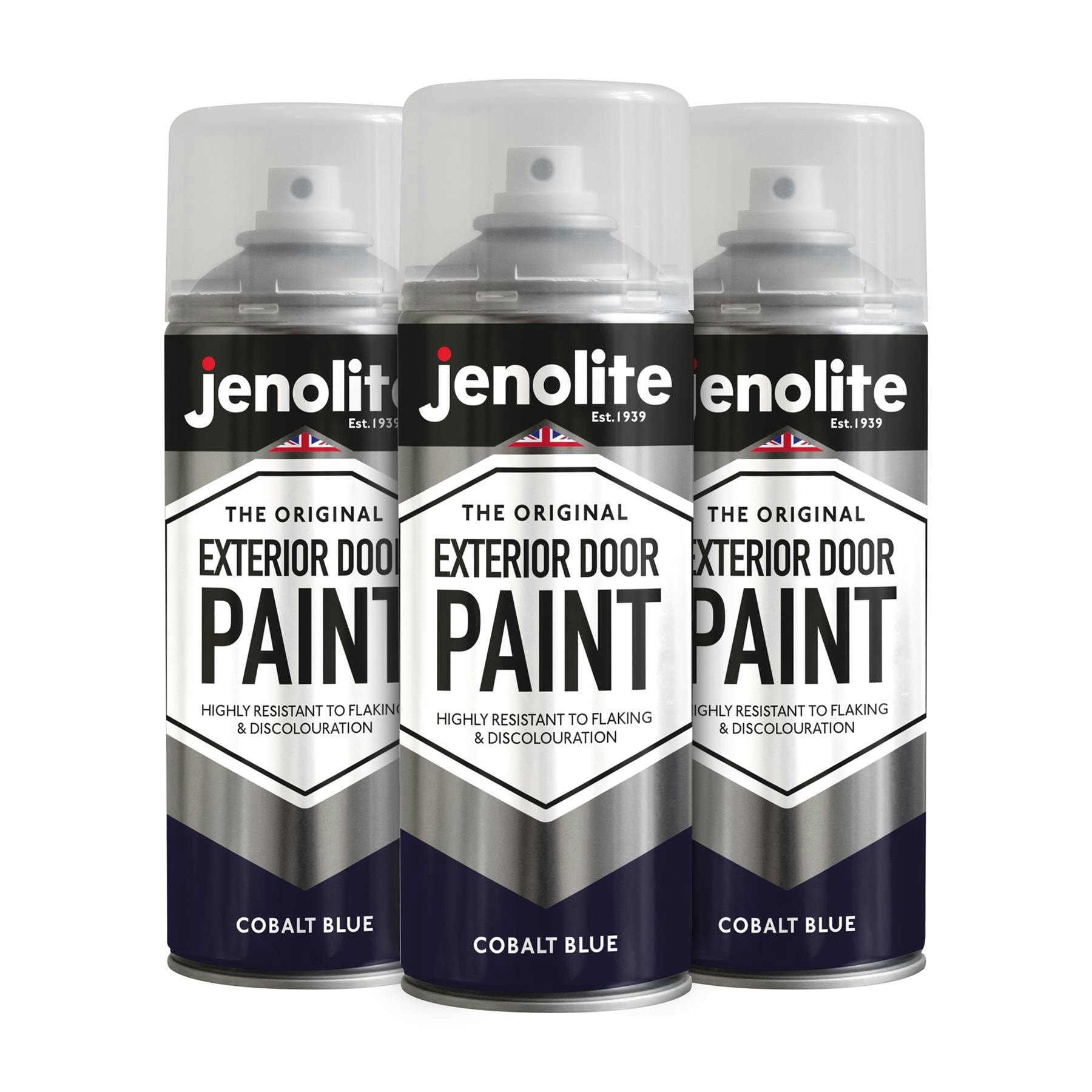 Jenolite Exterior Door Paint - Cobalt Blue - 400ml Spray Can - 3-Pack ...