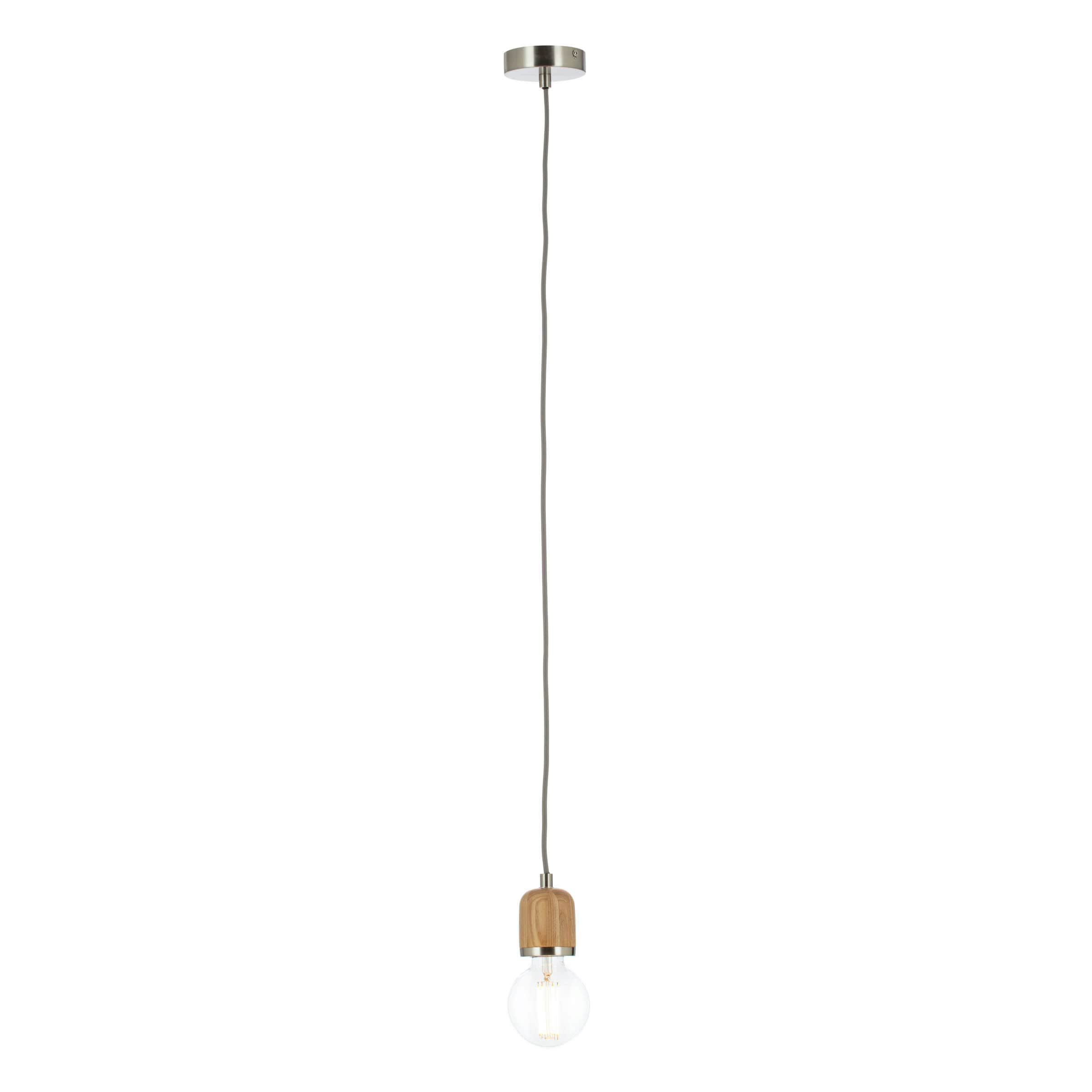 BHS Seth Single Pendant | Brown | Ash | 1 - Tesco Groceries