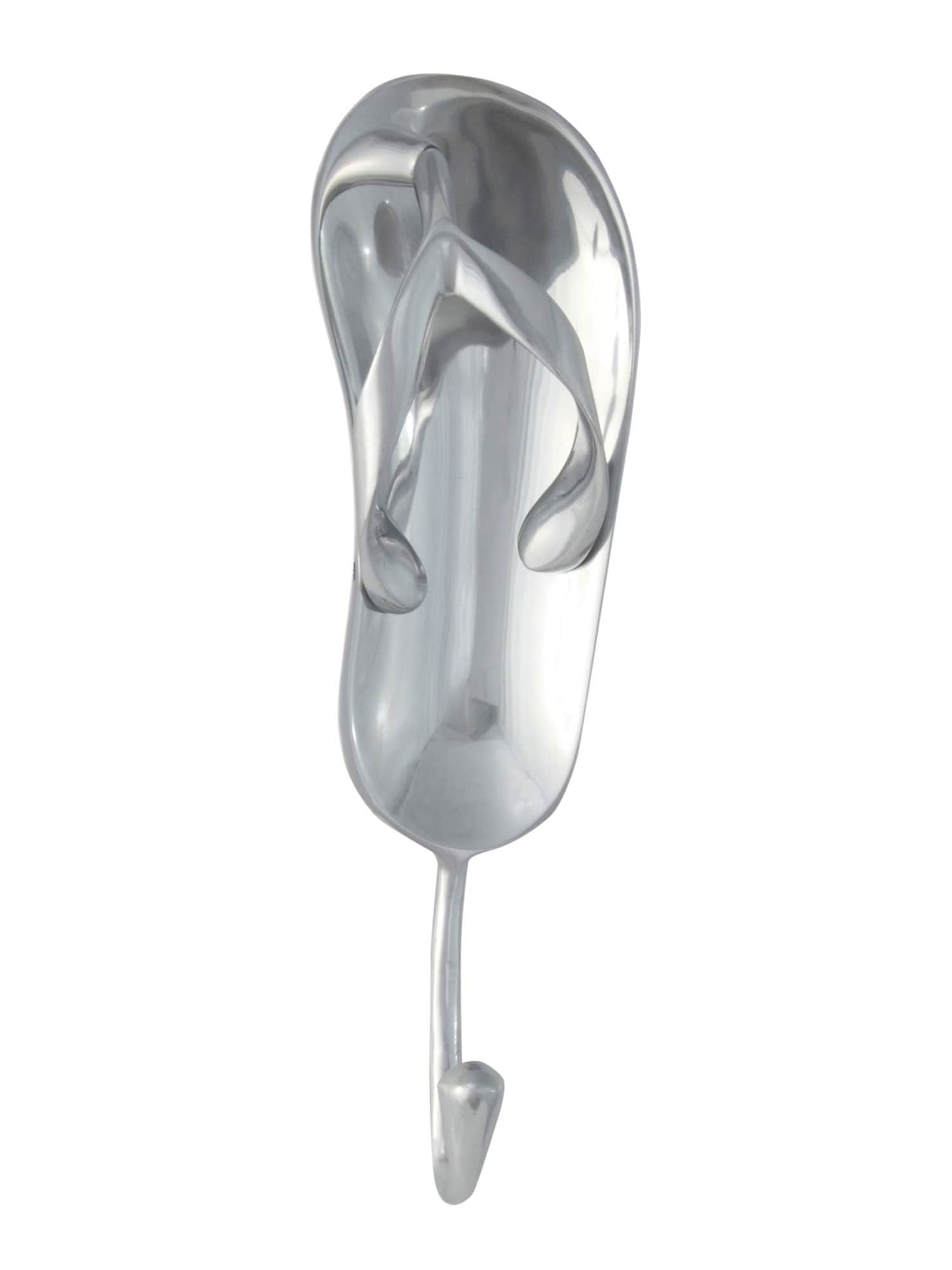 Homescapes Metal Silver Coat Hook Flip Flop 1 Wall Hook - Tesco Groceries