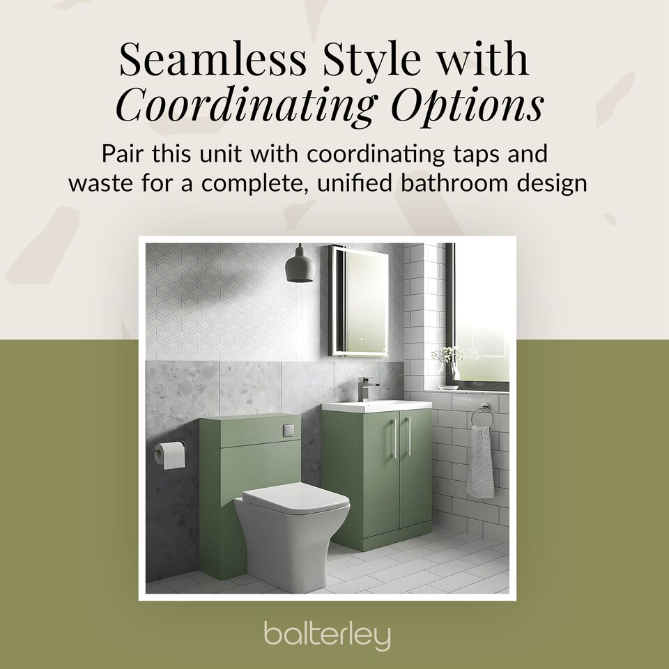 Balterley Level Compact Bathroom Cloakroom Vanity Basin Unit with ...