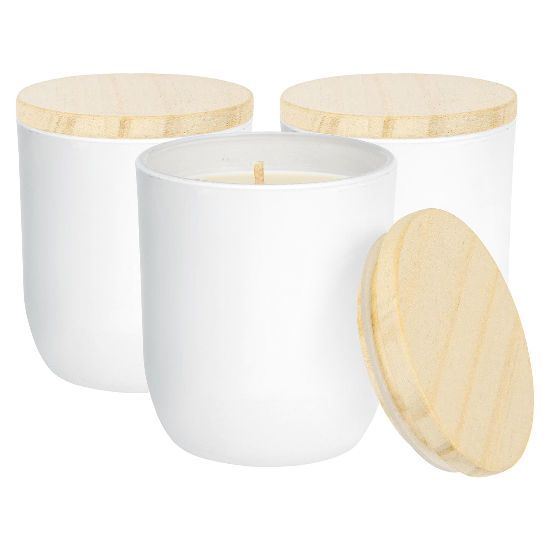 Nicola Spring White Soy Wax Scented Candles - 130g - Coconut & Lime ...