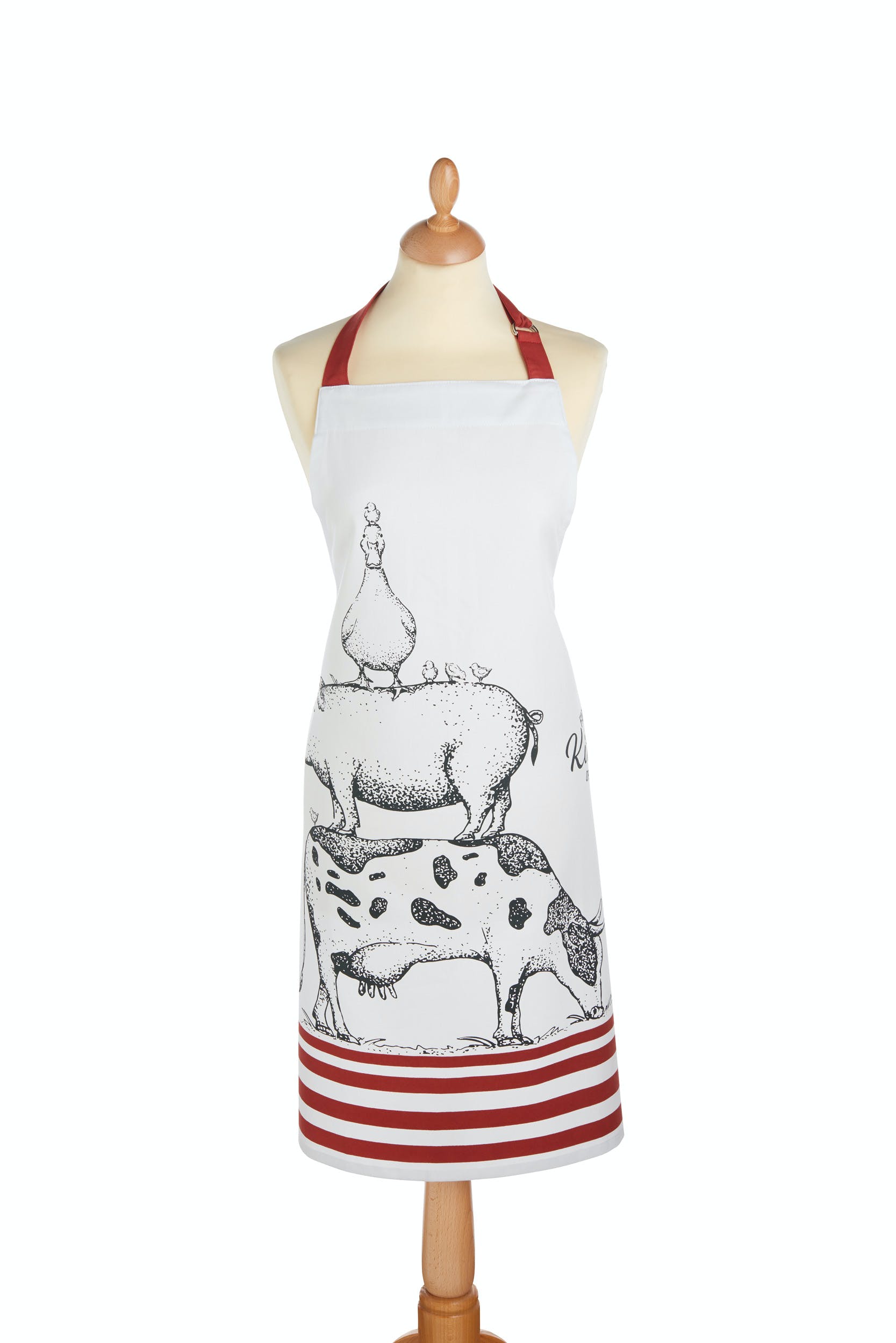KitchenCraft Apron Red Farmhouse Cotton | Red - Tesco Groceries