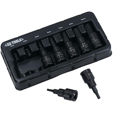 Metric Hex Allen Key Sockets 3/8" Drive Impacted Short Stubby 3mm ...