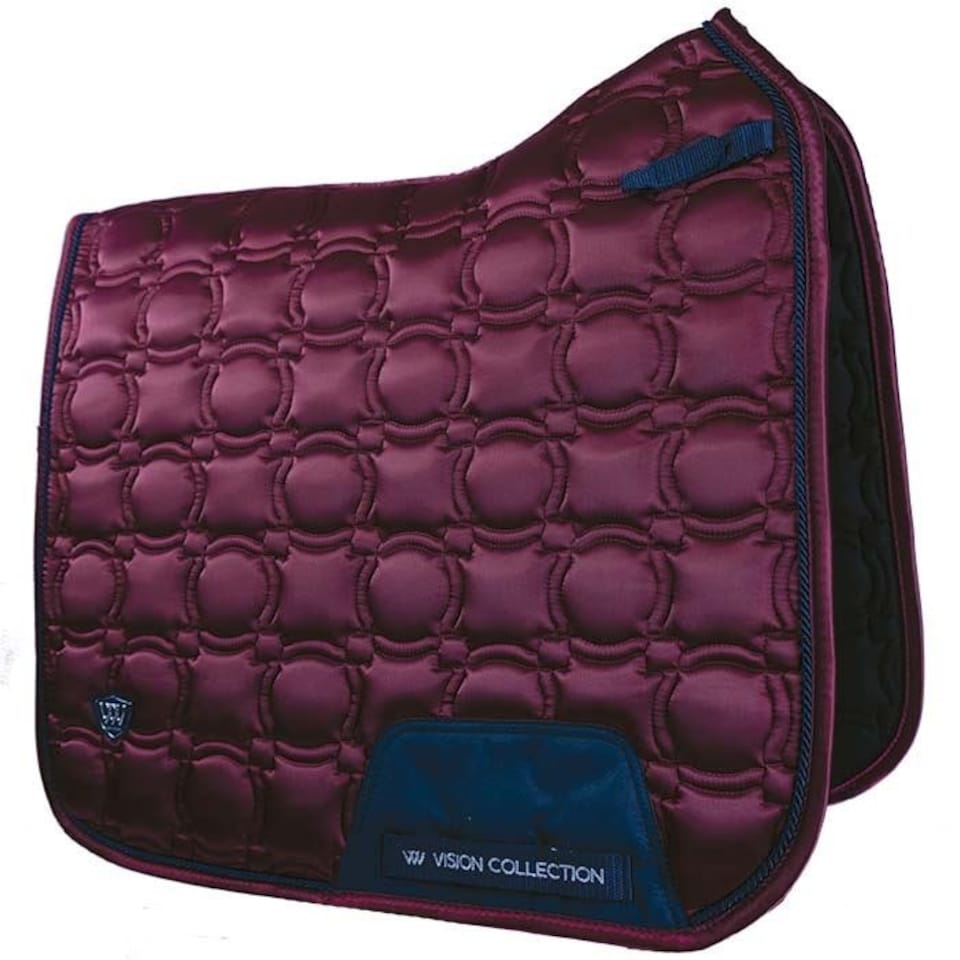 Woof Wear Vision Dressage Pad | Blue | Size: Full Colour: Shiraz/Navy ...
