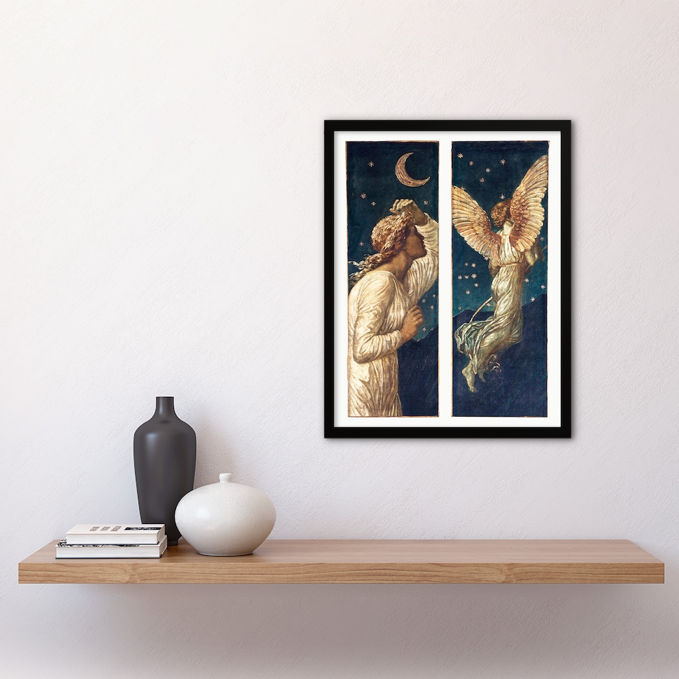 Edward Burne Jones Framed Wall Art Cupid Flying Away From Psyche Home ...