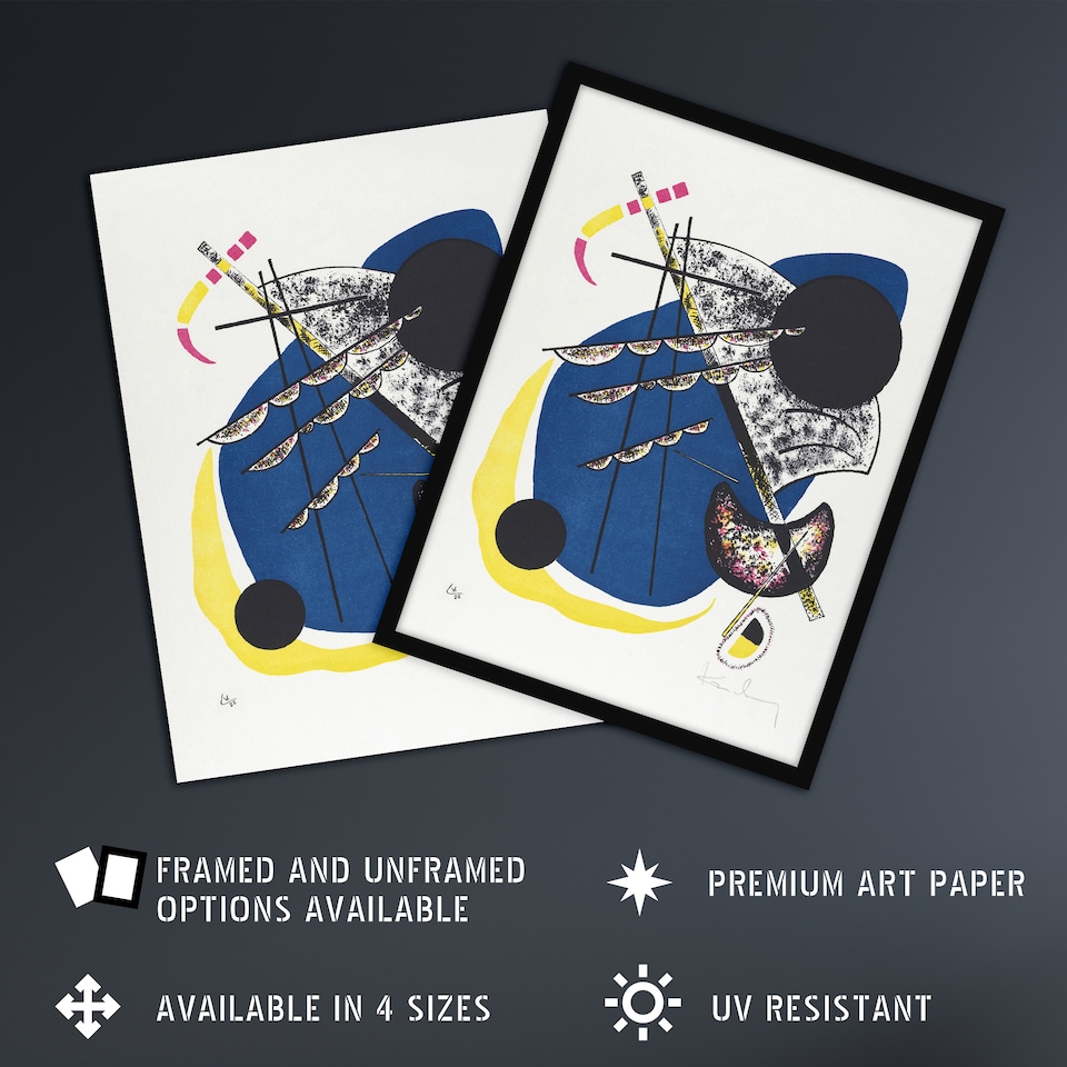 Small Worlds II Abstract Painting Kandinsky Huge Wall Art Poster Print ...