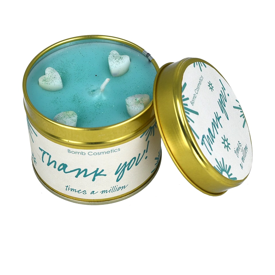 Bomb Cosmetics Scented Tinned Candle Thank You - Tesco Groceries