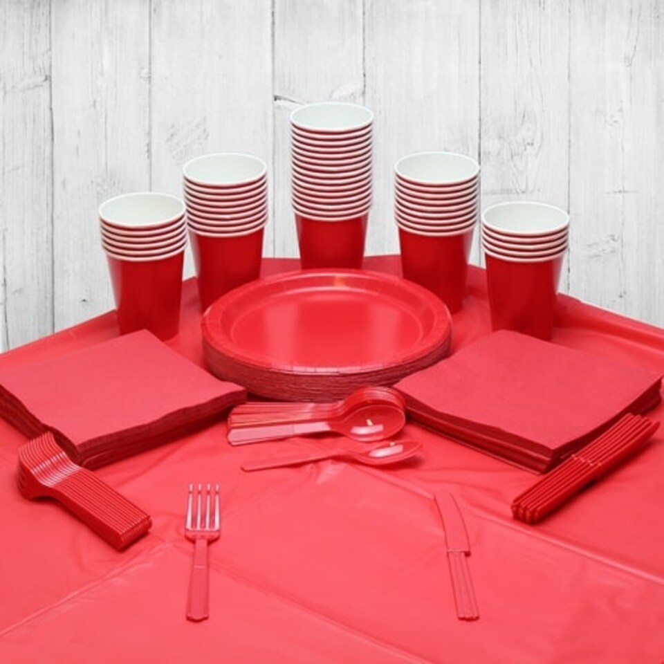 Red 56 Person Party Pack - Tesco Groceries