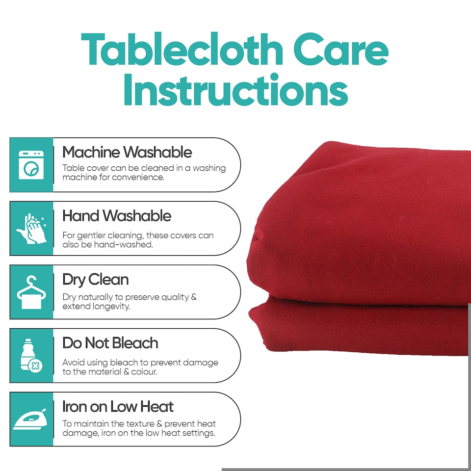 Rectangular Polyester Tablecloth, 220GSM Table Linen - 70 x 144 Inch ...