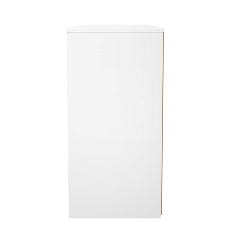 Memphis 6 Drawer Wide Chest of Drawers in Indigo Matt & White Matt ...