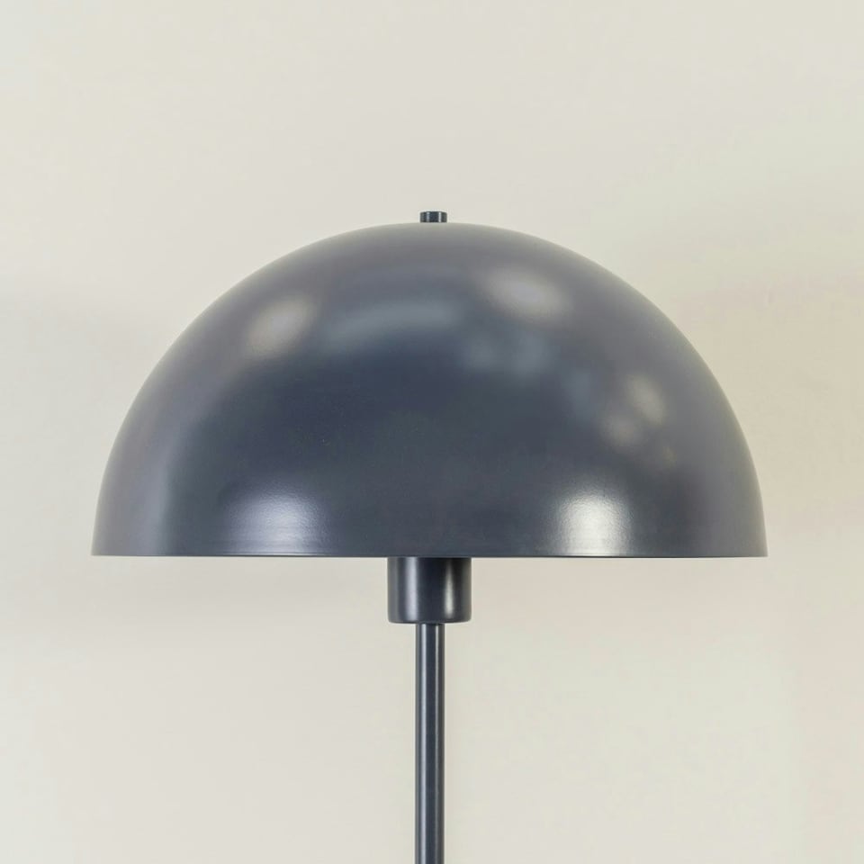 ValueLights Stassi Dark Navy Mushroom Dome Metal Freestanding Floor ...