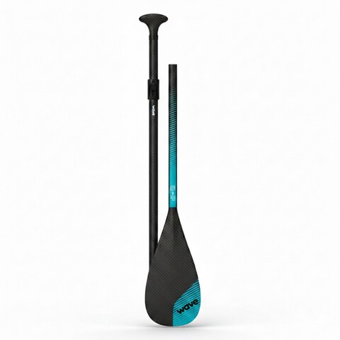 Wave Pro 3-Piece Adjustable SUP Paddle, Carbon Hybrid, Black - Tesco ...