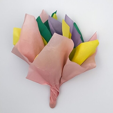 Assorted Pastel Colours Tissue Gift Paper - Pack of 10 - Tesco Groceries