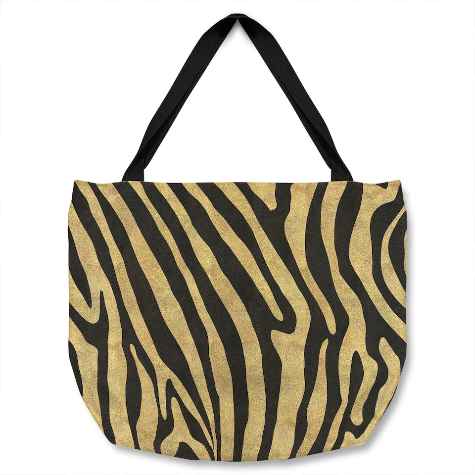 Golden Zebra Tote bat | Multi - Tesco Groceries