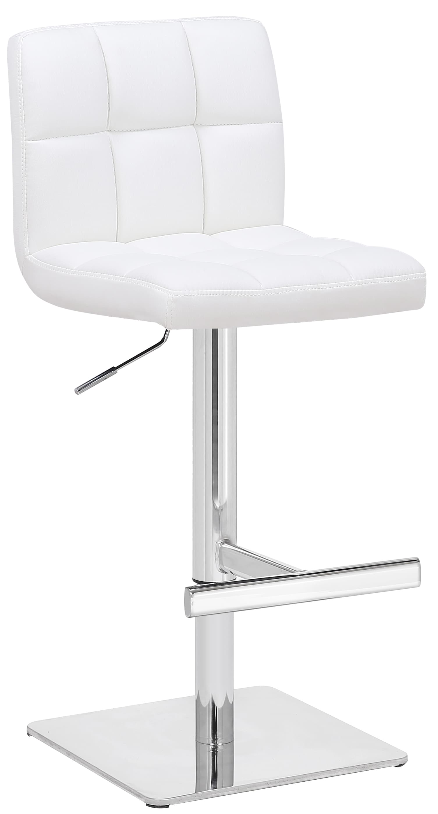 Allegro Deluxe Kitchen Bar Stool, Adjustable Swivel, Chrome Footrest ...