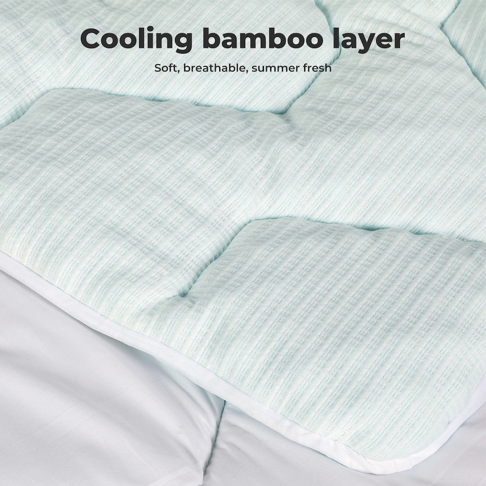 Lavio Mattress Topper Pillowtop Memory Foam Bamboo Cover Bed Protector ...