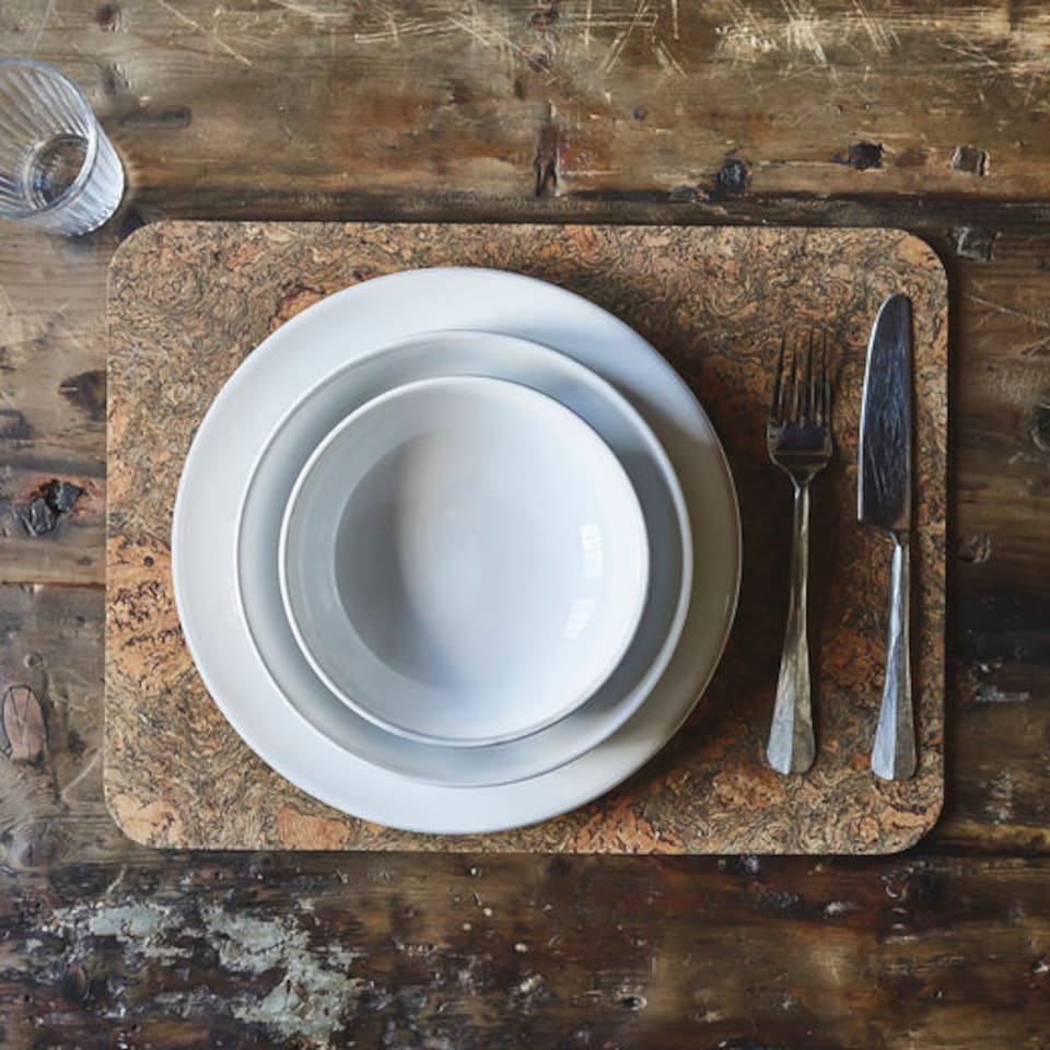 Cooks Professional 16pc Nordic Stoneware Dinnerware Set 4 Person Plate ...