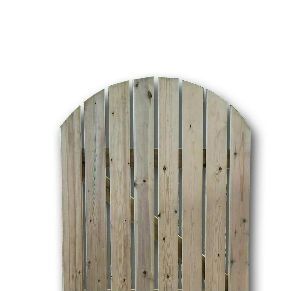 Slatted Picket Gate - Timber - L4 x W90 x H100 cm - Fully Assembled ...