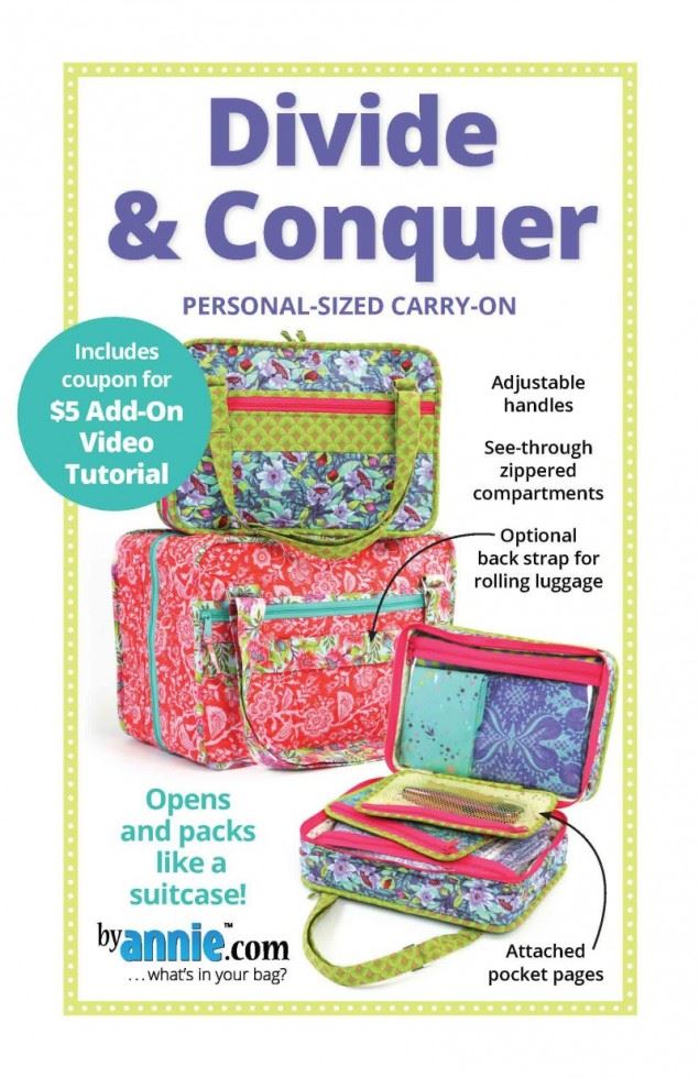 By Annie Divide & Conquer Paper Sewing Pattern – Bag, Intermediate ...