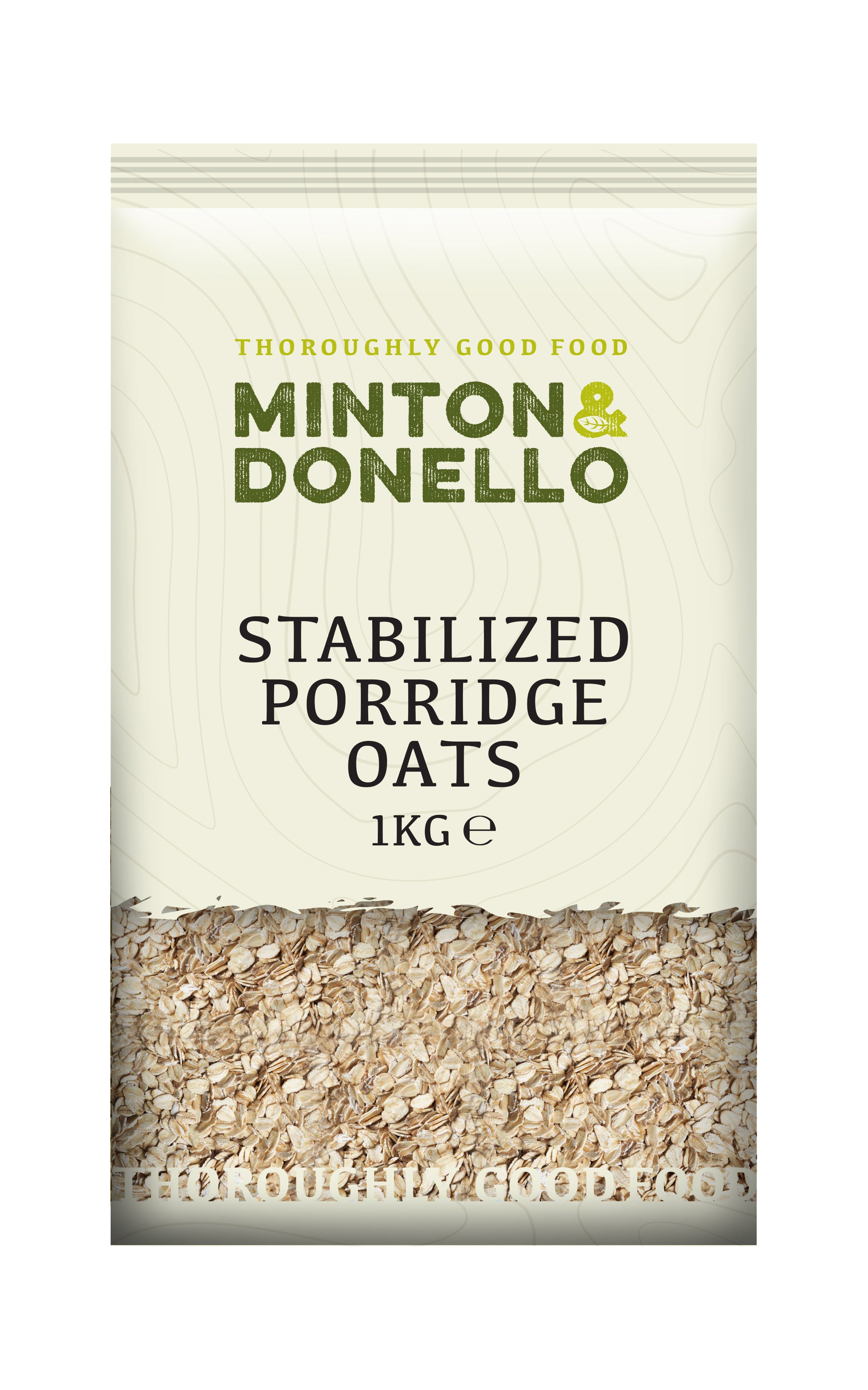 Minton & Donello Stabilised Porridge Oats 6 x 1Kg - Tesco Groceries