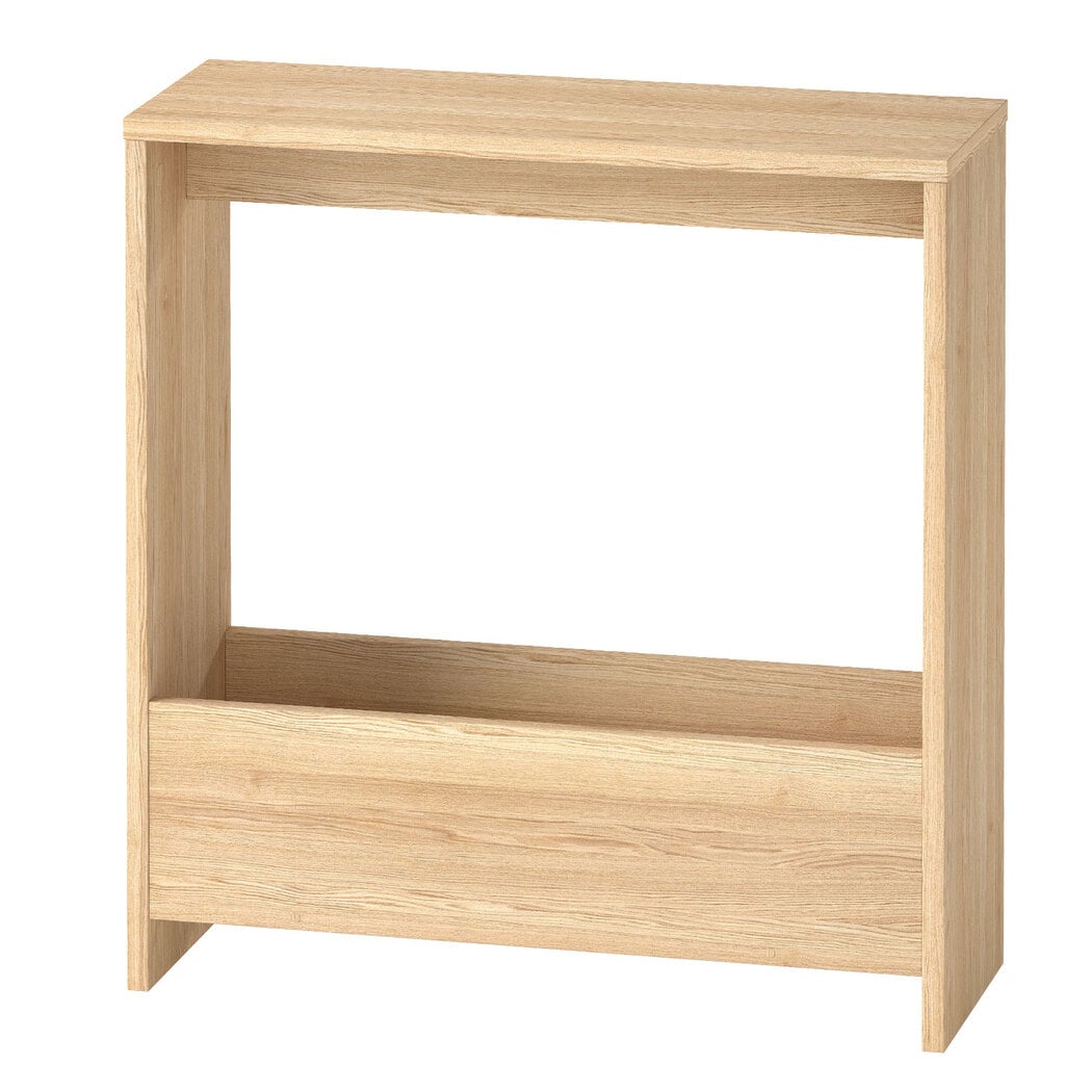Levede Side Table Narrow Sofa End Table Wooden with Book Magazine ...