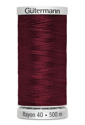 Gutermann No 40 Sulky Rayon Embroidery Thread Red, Wine for Embroidery ...