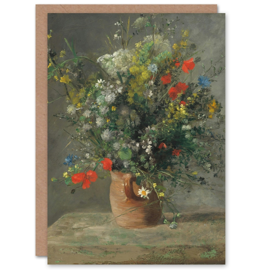 Pierre Auguste Renoir Art Card Wildflowers in a Vase - Tesco Groceries