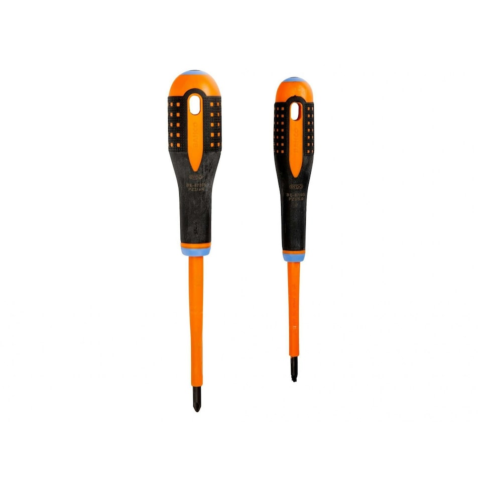Bahco Be-9890s Ergo Vde Insulated Screwdriver Set, 2 Piece - Multi ...