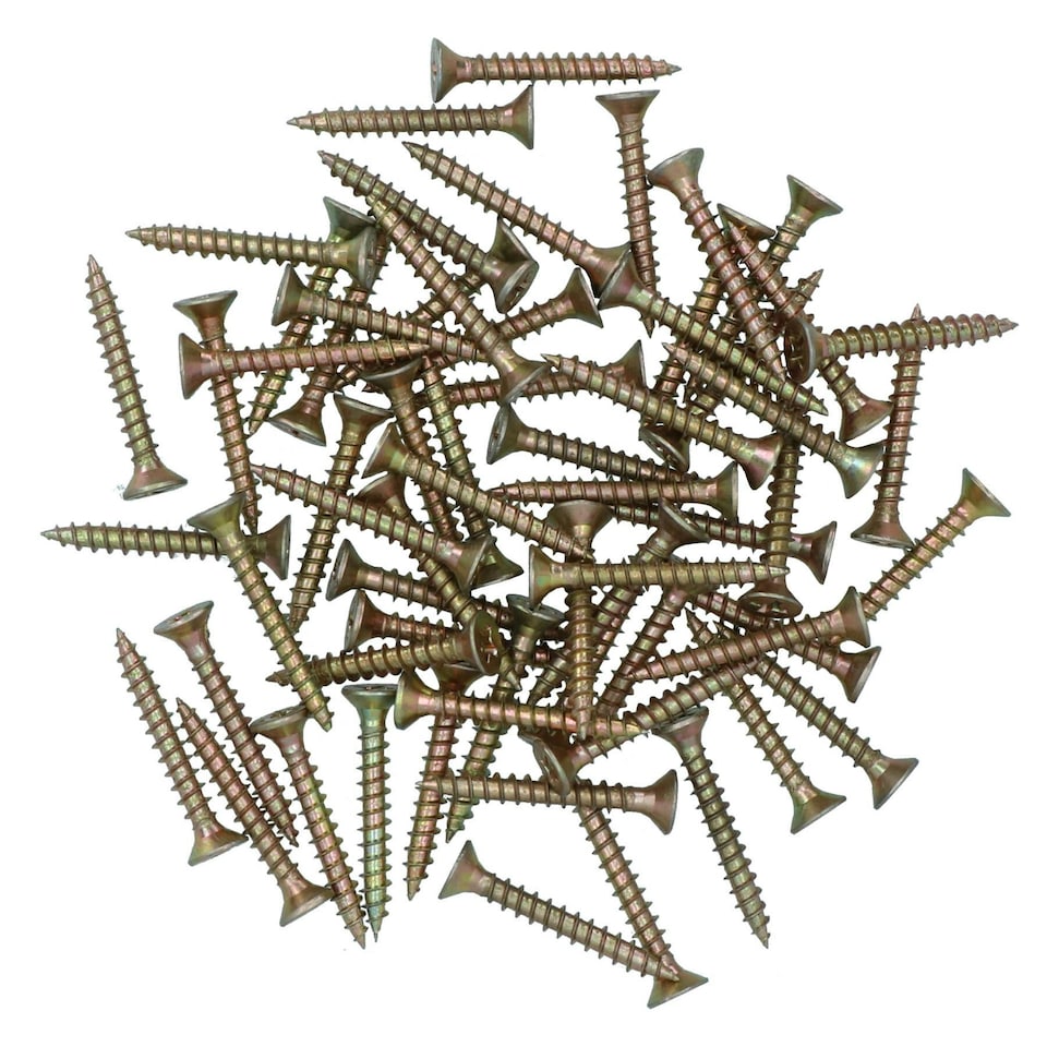Countersunk Multi Purpose Chipboard Wood Timber Screws 25mm Long 350pc ...