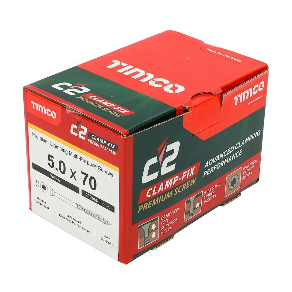 Timco - C2 Clamp-Fix Multi-Purpose Premium Screws - TX - Double ...