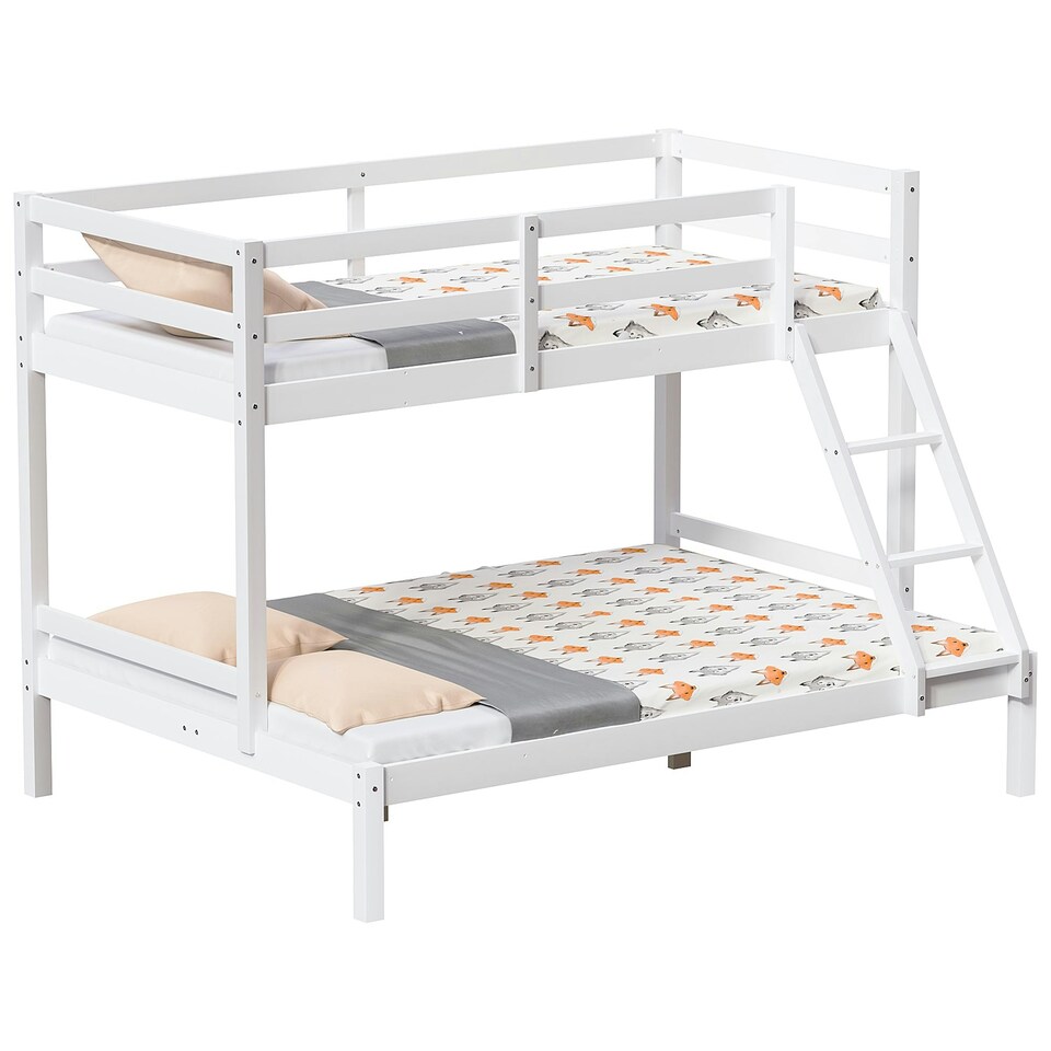 Vida Designs Sydney Triple Sleeper Bunk Bed 3ft 4ft6 Bed White 90 x 190cm 135 x 190cm Tesco Groceries