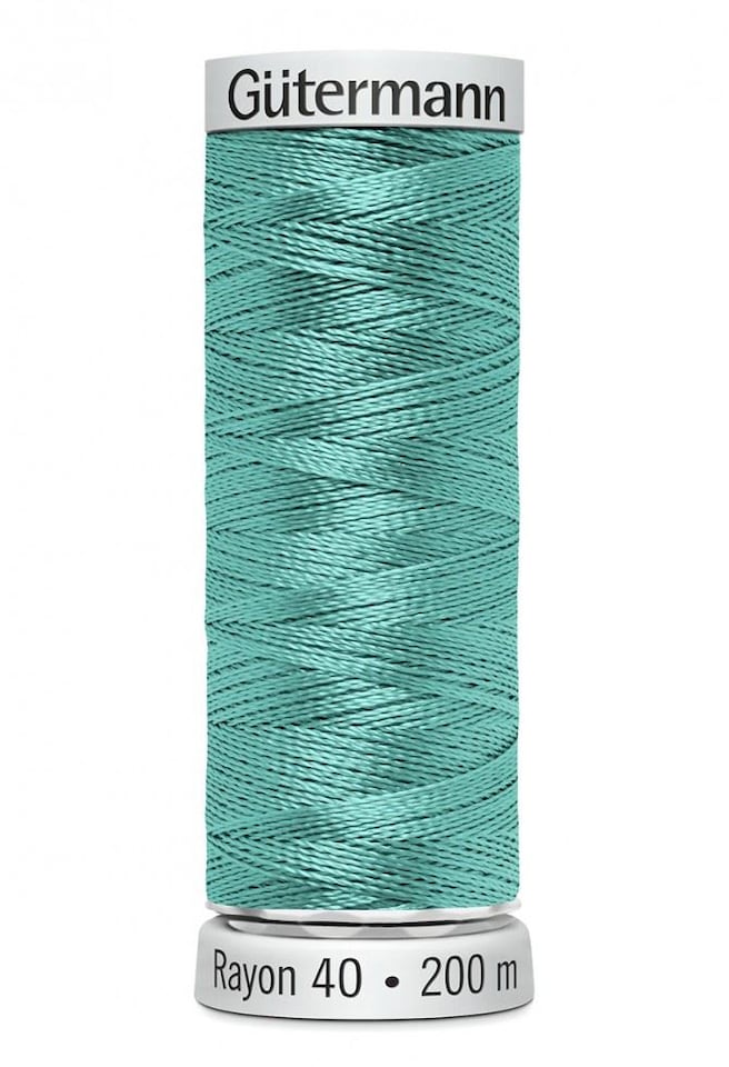 Gutermann No 40 Sulky Rayon Embroidery Thread Green for Embroidery ...