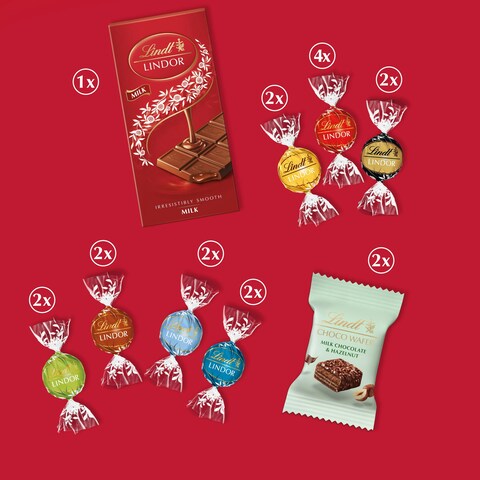Lindt Lindor Official Letterbox Gift - 360g (19-piece Set) - Tesco ...