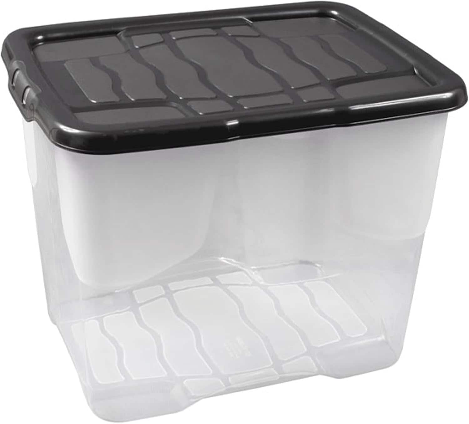 3 x 24 Litres Curve Plastic Stackable Storage Boxes & Lids - Tesco ...