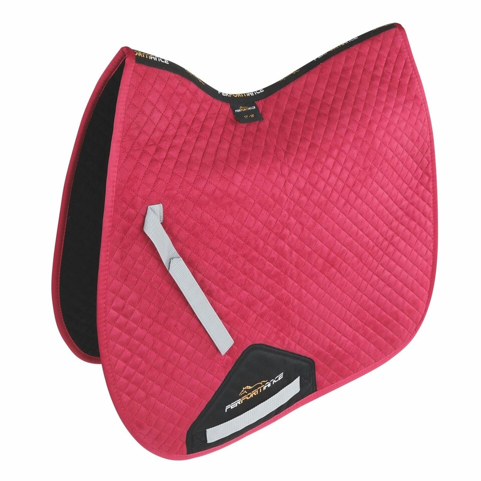 Shires Performance Suede Saddlecloth Pink | Size: 17-18 Inch Colour ...