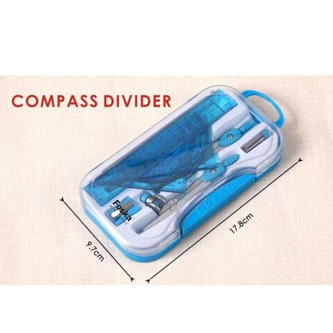 Colourful Compass Set with Rulers Math Set - Tesco Groceries