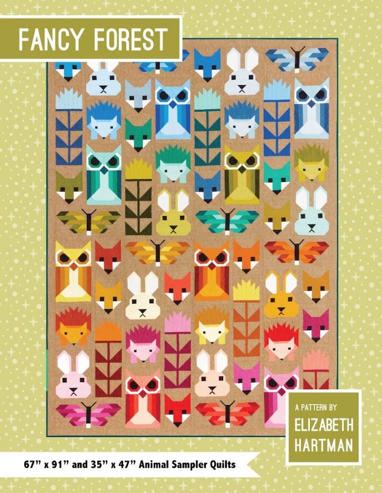 Elizabeth Hartman Fancy Forest Quilting Pattern - Tesco Groceries